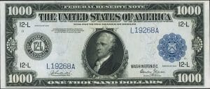 $1,000 Dollar Bill Value - Serial Worth