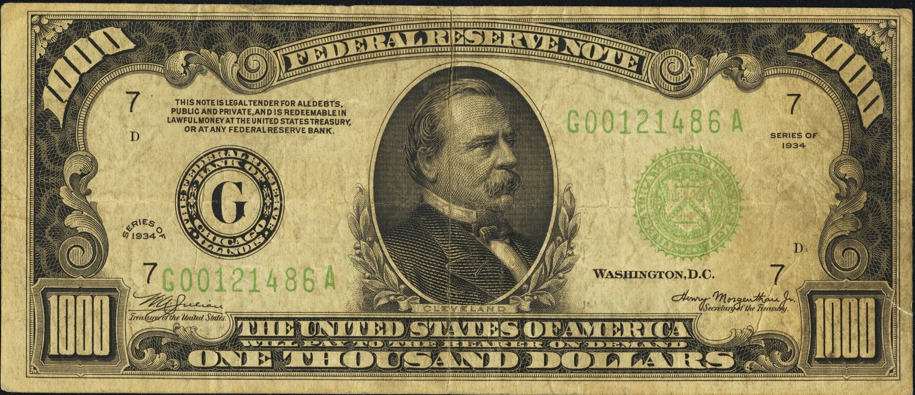 $1,000 Federal Reserve Notes Values (Star, Fancy SN#, Error & More ...