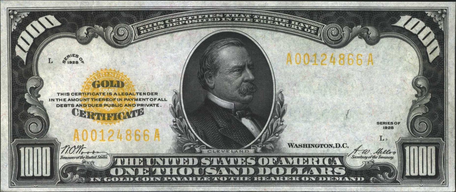 $1,000 Gold Certificates Values (Star, Fancy SN# & More) - Serial Worth