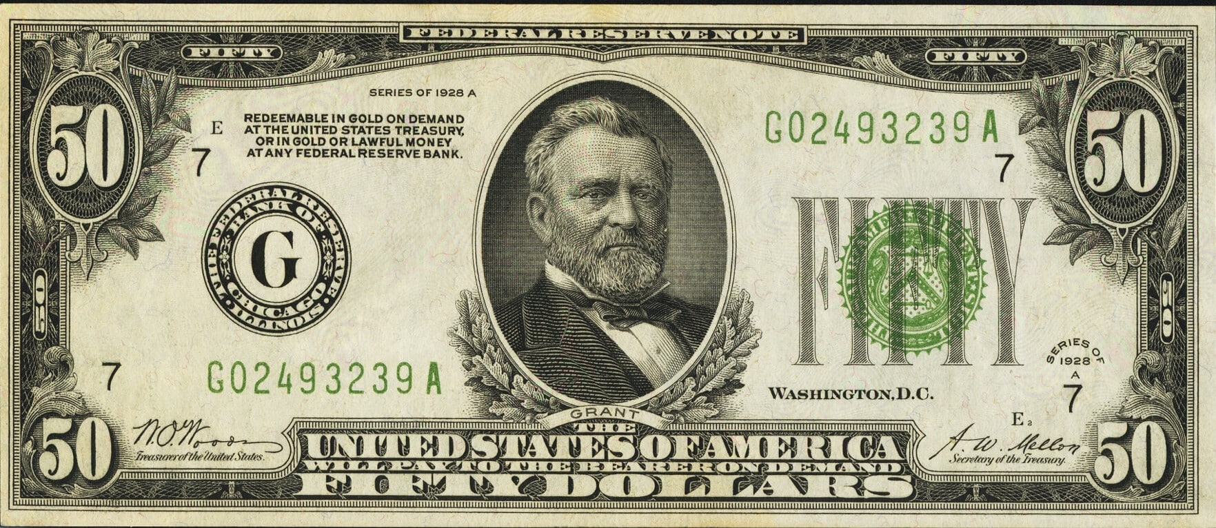 $50 Federal Reserve Notes Values (Star, Fancy SN#, Error & More ...