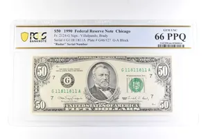1990 $50 Federal Reserve Notes Values (Star, Fancy SN#, Error & More ...