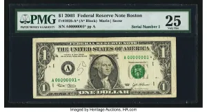2003 $1 Federal Reserve Notes Values (Star, Fancy SN#, Error & More ...