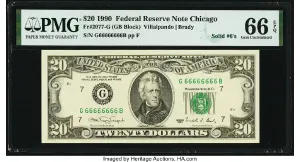 1990 $20 Federal Reserve Notes Values (Star, Fancy SN#, Error & More ...