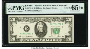 1981 $20 Federal Reserve Notes Values (Star, Fancy SN#, Error & More ...